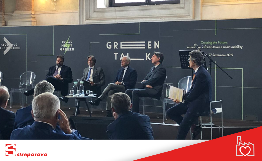 Paolo Streparava speaks at the Green Talk 1000 Miglia Green ...